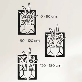 Dřevěný obraz na zeď sukulent| SENTOP HDF0402-B