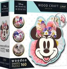 Trefl Wood Craft Origin - Puzzle - Stylová Minnie / 160 dílků / 24.4 x