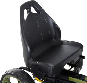 HOMCOM Motokára šlapací šlapací auto s ruční brzdou Nastavitelné sedadlo od 3 let Zelená 105 x 54 x 61 cm | Aosom