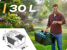 Elektrická sekačka HM-612, 1400W, 34cm, zelená | Humberg