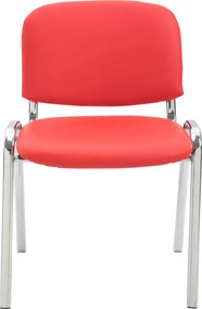 Konferenční židle Ken C umělá kůže – červená