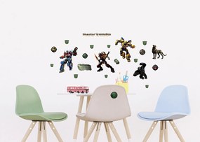 Dětská samolepka na zeď Transformers Útok | 42.5 x 65 cm | DDKM1671