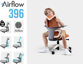 Ergonomická dětská židle MOSH Airflow 396 – oranžová