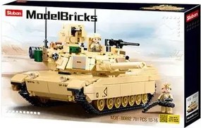 Sluban Model Bricks M38-B0892 Bitevní tank M1A2 Abrams / LEGO - kompat