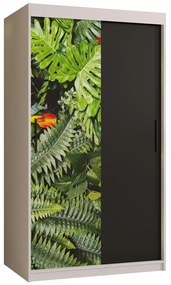 Šatní skříň Paproč | 100 cm | bílá