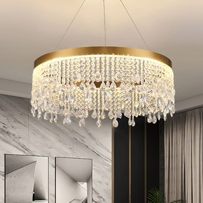 Toolight Toolight, LED stropní osvětlení 60cm, 24W, 4000K, APP1731-1CP, zlatá, OSW-04342
