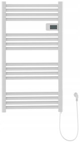 Erga Pago, elektrické topné těleso 540x960 mm s digitálním termostatem, 500W, bílá matná, ERG-LAV-GRZE-E-ALU-960540-WH