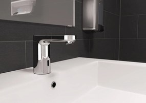 Hansgrohe Vernis Blend, elektronická umyvadlová baterie s předem nastavenou teplotou, napájení ze sítě 230 V, chromová, HAN-71501000