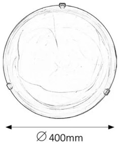 Alabastro | Kulaté stropní či nástěnné svítidlo | E27 - r-3353