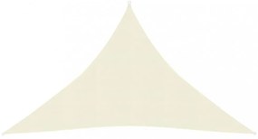 Stínící plachta trojúhelníková HDPE 3 x 3 x 3 m Dekorhome Béžová