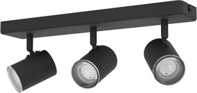 Eglo 901966 - Koupelnové bodové svítidlo CONSUMA 3xGU10/5W/230V IP44 černá