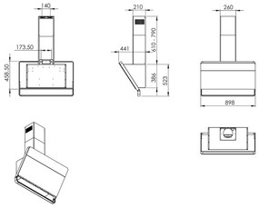 Ciarko Design Odsavač par Ciarko Design Illumia Black (CDP9002C)