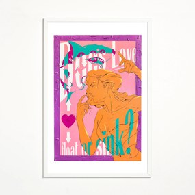 Ondřej Mio Michálek | Does Love Float or Sink? Rám: Černý, Velikost: 100 x 70 cm