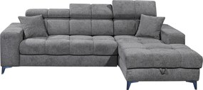 XXXLutz ROHOVÁ SEDAČKA, textil, antracitová MID.YOU - Sedací soupravy - 002220047406