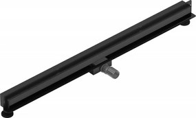 Mexen Flat nerezový sprchový žlab na zeď 110 cm vzor WALL, černý, 1730110