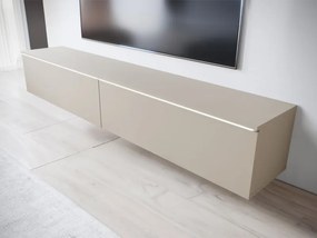 TV stolek Dlone 180, Barva: kašmírová béžová, Osvětlení: osvětlení LED - bílé
