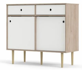 Tvilum Komoda Ruby 2d2s hickory/bílá