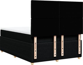 Box spring postel s matrací černá 140 x 190 cm textil 3292067