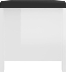 vidaXL Úložný box s poduškou 105 x 40 x 45 cm dřevotříska [326774] Barva: Šedá