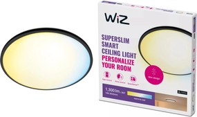 Stropní Svítidlo Led Stropní Svítidlo na omítku 14W Cct Černá Kulatý Smart WiFi WiZ