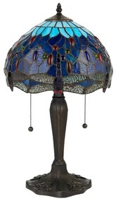 Endon 64090 - Stolní lampa Tiffany DRAGONFLY 2xE27/60W/230V pr. 30 cm