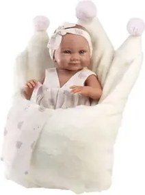 Llorens 73814 NEW BORN HOLČIČKA - realistická panenka miminko s celovi