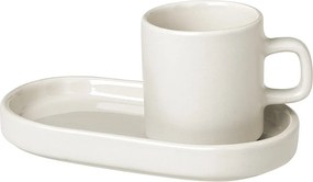 Šálek na espreso s táckem Blomus PILAR 50ml SET/2ks slonová kost