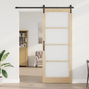 Posuvné dveře ORKDAL Přirozená a černá 93 x 232 cm 3331843