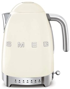 Krémová rychlovarná konvice z nerezové oceli 1,7 l Retro Style – SMEG