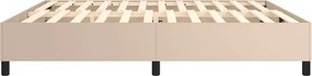 Rám postele s boxspringem cappuccino 200x200 cm umělá kůže 3121070