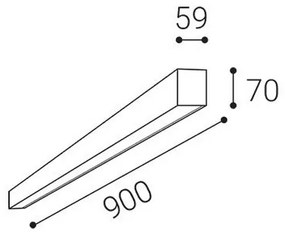 LED2 - LED Stropní svítidlo NOLI LED/30W/230V 3000/3500/4000K 90 cm bílá