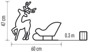 LED Vánoční dekorace LED/3xAA teplá bílá