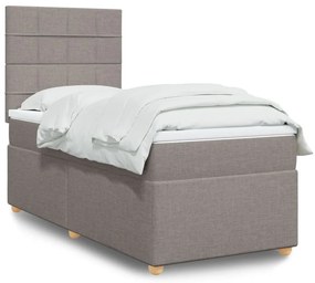 Box spring postel s matrací taupe 80x200 cm textil 3291111