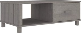 Konferenční stolek HAMAR světle šedý 100 x 55 x 35 cm borovice 340455