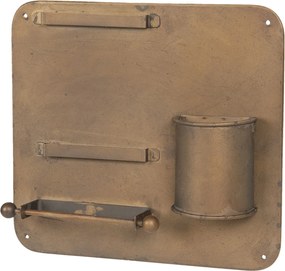 Retro nástěnný držák na toaletní papír - 30*5*28 cm