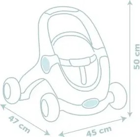 Smoby Chodítko 3v1 s panenkou / od 1 roku