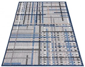 Moderní kusový koberec AVENTURA EC86A šedý modrý Rozměr: 120x170 cm