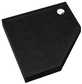 Vanička pětiúhelníkový Black Stone 80x80x12 Espera Plus AQM4697CST