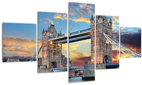 Obraz - Tower Bridge, Londýn, Anglie (125x70 cm)