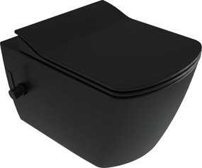 Deante Blur, záchodová WC mísa s funkcí bidetu 525x372x349 mm, černá matná, DEA-CDZ_NWPW