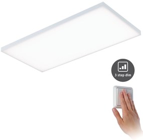 Paulmann 79823 Velora, subtilní stropní LED panel bez rámečku, 26W LED 3000K tříkrokové stmívání, 60x30cm