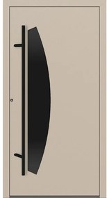 Hliníkové vchodové dveře FM Turen Premium P90 M312 BLACKLINE krémová RAL1015 Orientace dveří: Levé, otevírání dovnitř, Standardní rozměr dveří včetně rámu: 100 cm x 200 cm - vnější rozměr rámu