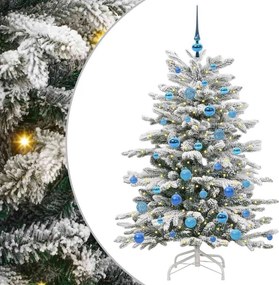 Umělý Skládací Vánoční Strom Bílá 150 cm PE a PVC 3395638