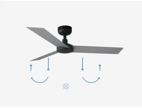 FARO 34285 - Stropní ventilátor CRUISER S černá pr. 106 cm + dálkové ovládání