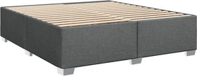 Box spring postel s matrací tmavě šedá 180x200 cm textil 3290568