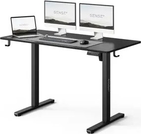 SENSE7 NOJO LIGHT Pracovní stůl černá / elektricky nastavitelná výška