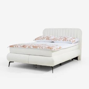 Postel boxspring VALO bílá 140x200