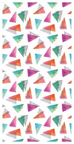Tapeta - Barevné trojúhelníky ve studených tónech