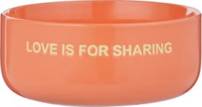 Butlers GOOD VIBES Miska "Love is for sharing"  720 ml - oranžová