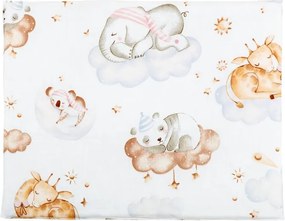 Bellatex Polštářek pro kojence do postýlky Bílá,Béžová,Modrá 42x32 cm, (tenký)